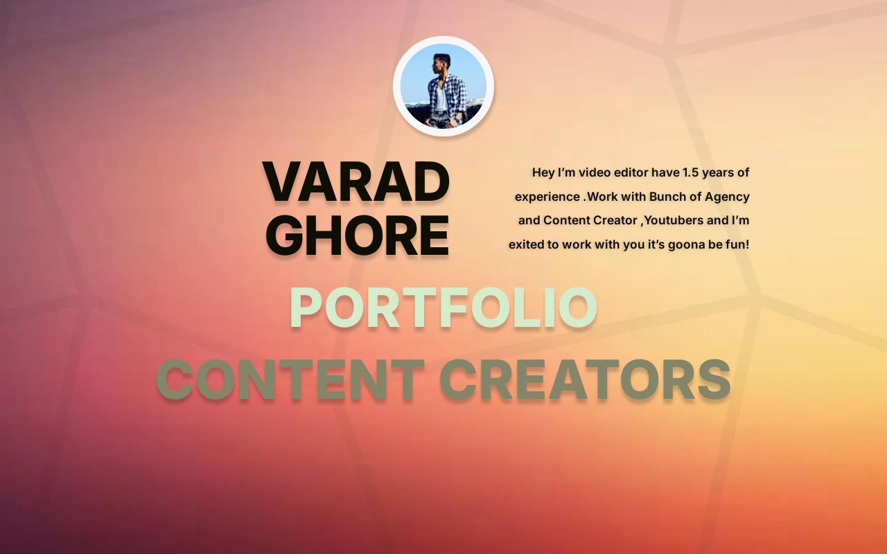 VARAD GHORE PORTFOLIO